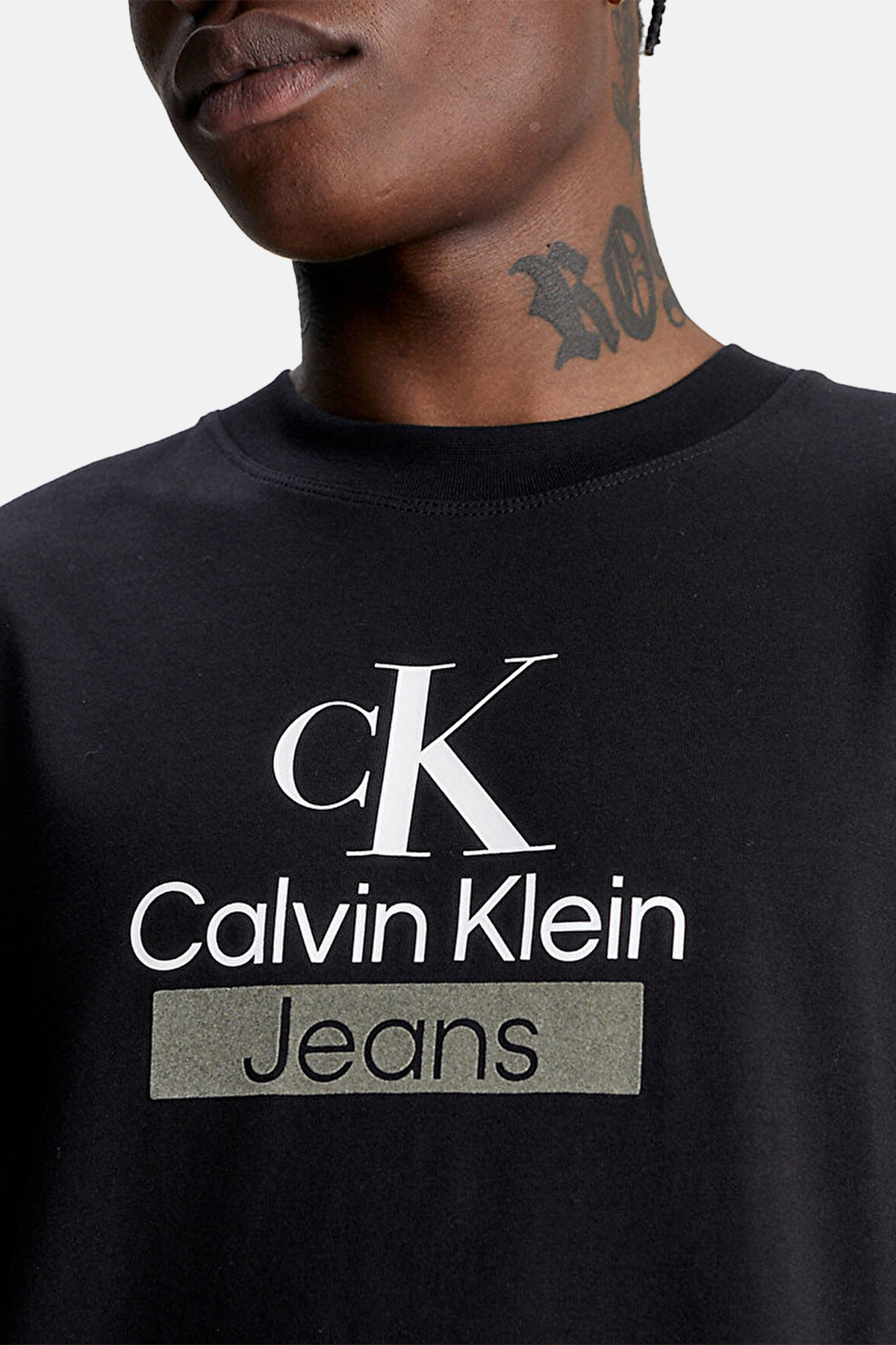 Calvin Klein 100 Pamuk Regular Fit Bisiklet Yaka J30j323759beh Erkek